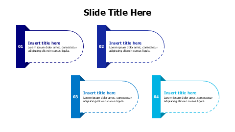 4 outline shapes with colored stripes infographic-8841 Infographics ...