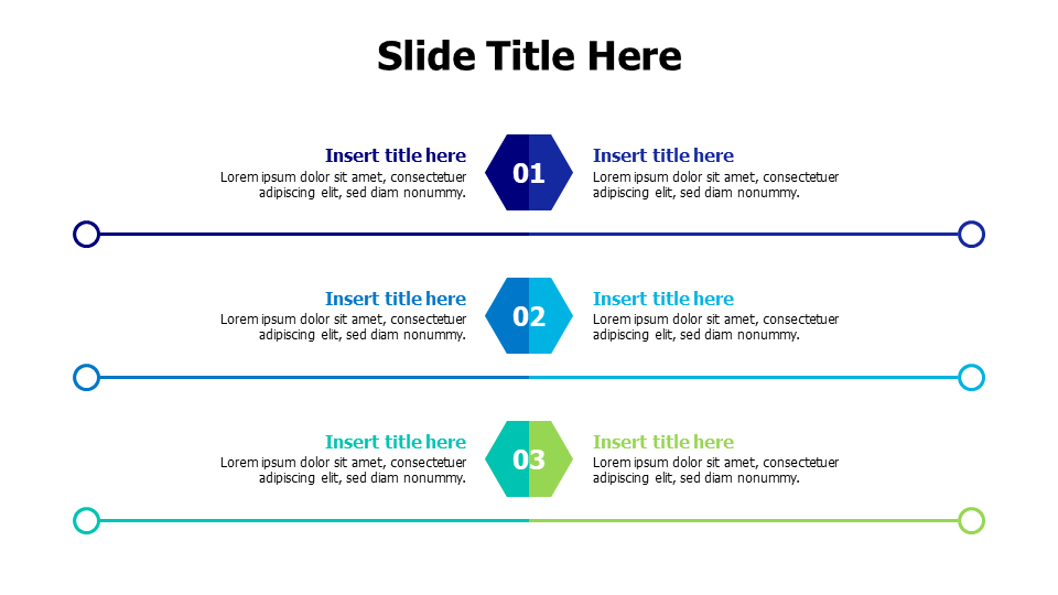 6 points 3 sectors comparison infographic-5341 Infographics & Slides ...