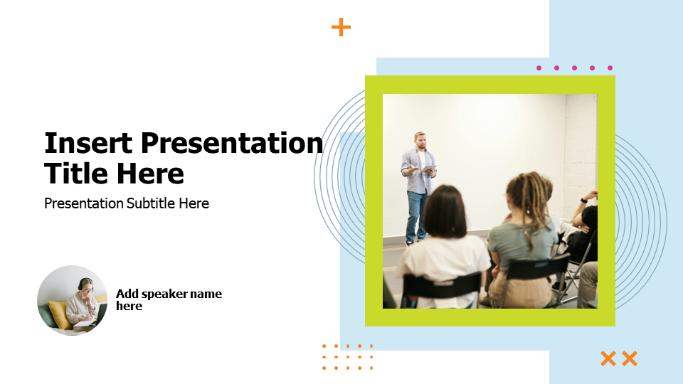 Circles themed cover design Inforgraphics & Slides