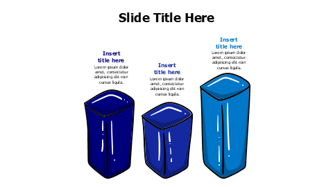 3 3D doodle colored blocks infographic Inforgraphics & Slides