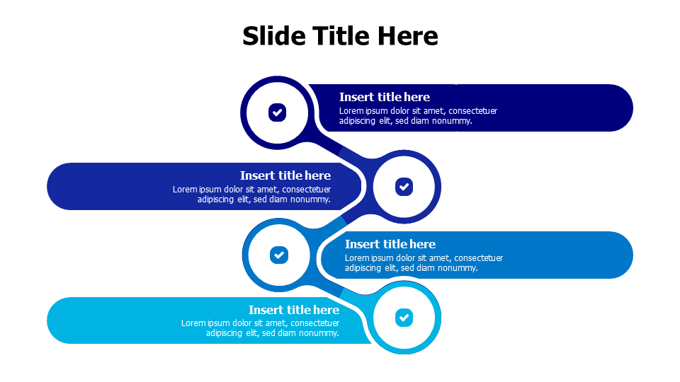 4 points continuous stripes with circles infographic-5048 Infographics & Slides | PowerPoint ...