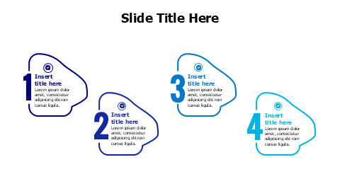Four Step Sequential Numbered Process Layout | PPT Design