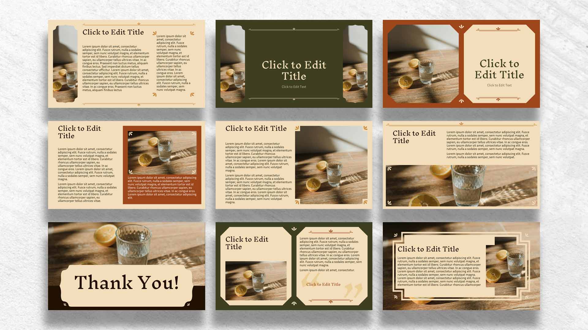Soft Frames Theme PowerPoint Template