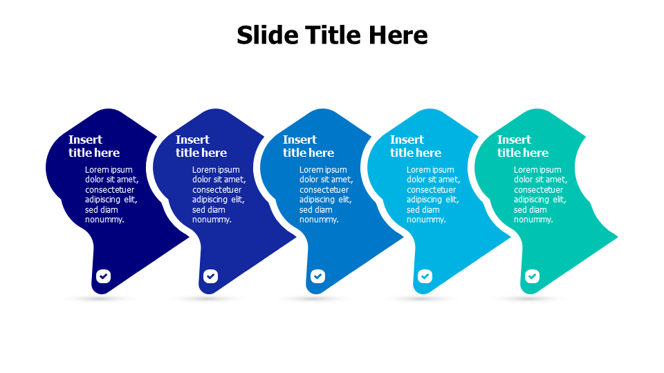 5 colored shapes with icons infographic-5287 PowerPoint Template