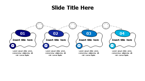 6 curved squares with numbers infographic Inforgraphics & Slides