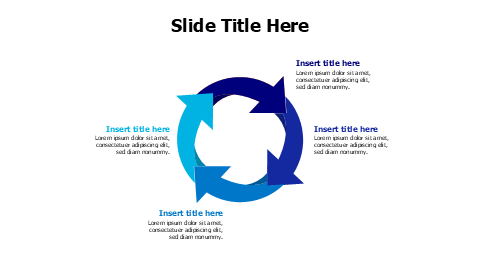 4 point rounding arrow infographic-9148 Infographics & Slides ...