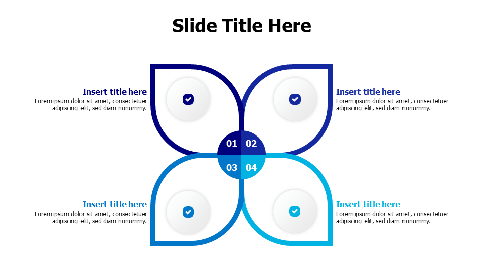 4 points hands holding circles infographic Inforgraphics & Slides