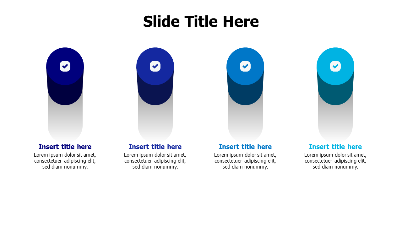 3D columns infographic-3827 PowerPoint Template