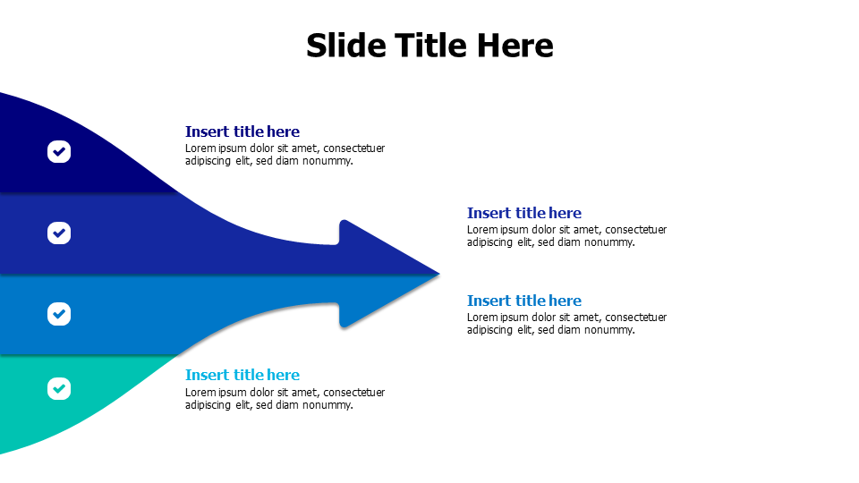 5 contiuous arrows steps infographic Inforgraphics & Slides