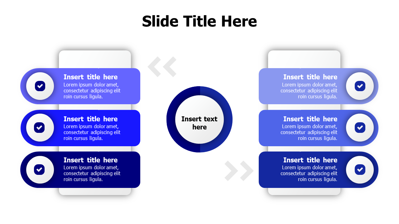 5 points comparison infographic Inforgraphics & Slides