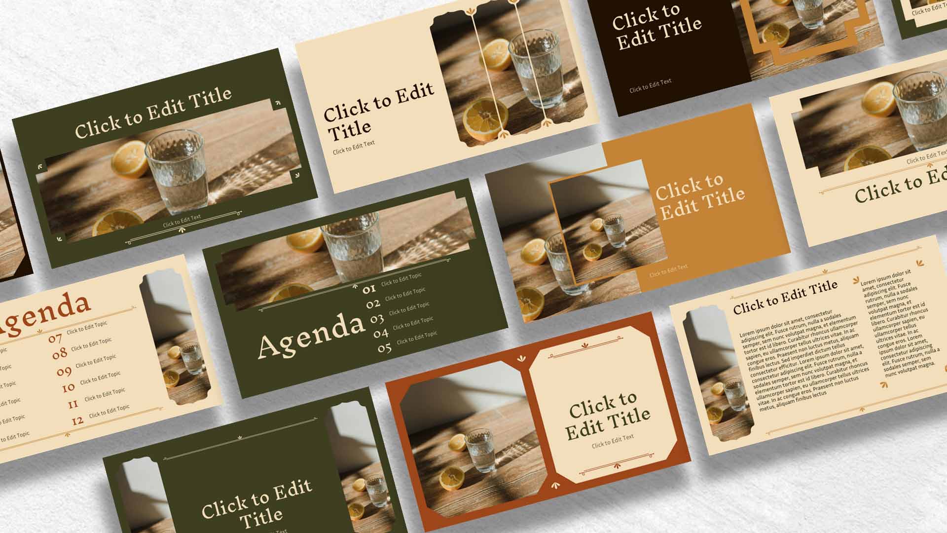 Soft Frames Theme PowerPoint Template