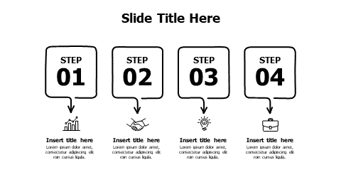 Diagramme de Flux de Processus à Quatre Étapes … | PPT Design