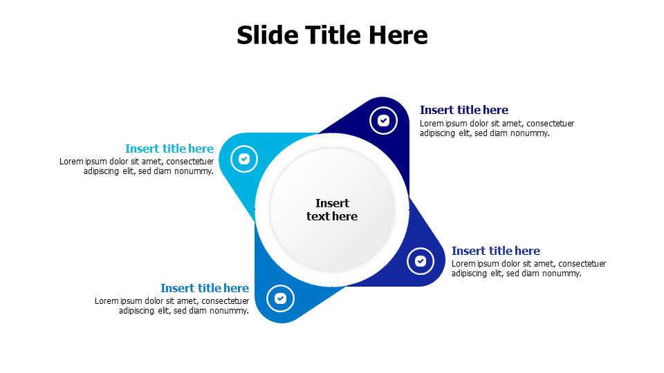 4 points hands holding circles infographic Inforgraphics & Slides