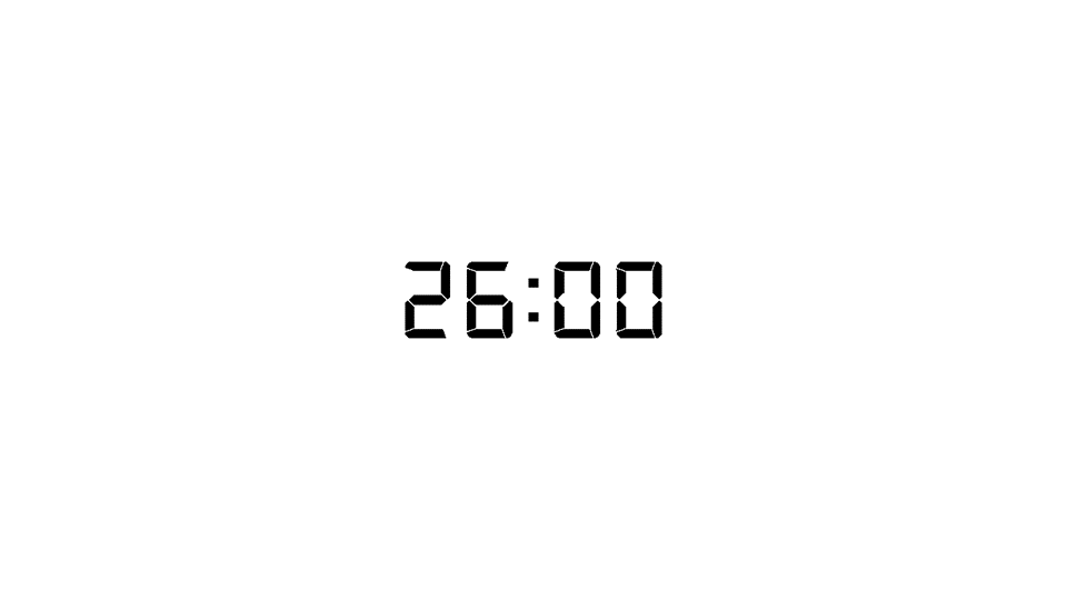26 Minute Digital Display Timer | Timer | PPT Design