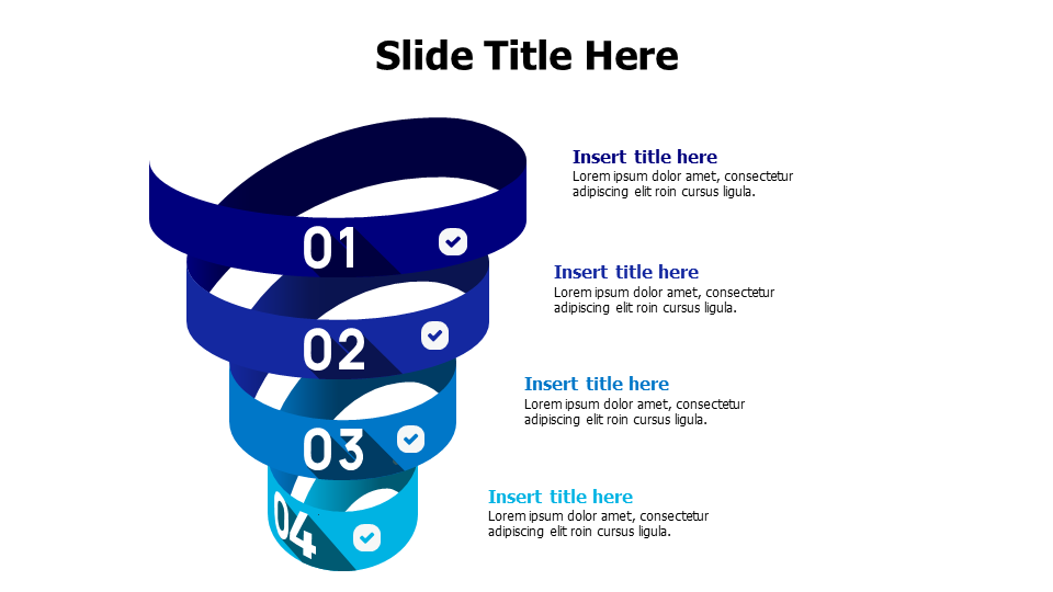 4 3D shapes infographic Inforgraphics & Slides