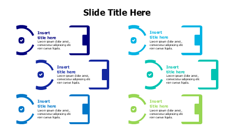 6 points doodle content columns infographic Inforgraphics & Slides
