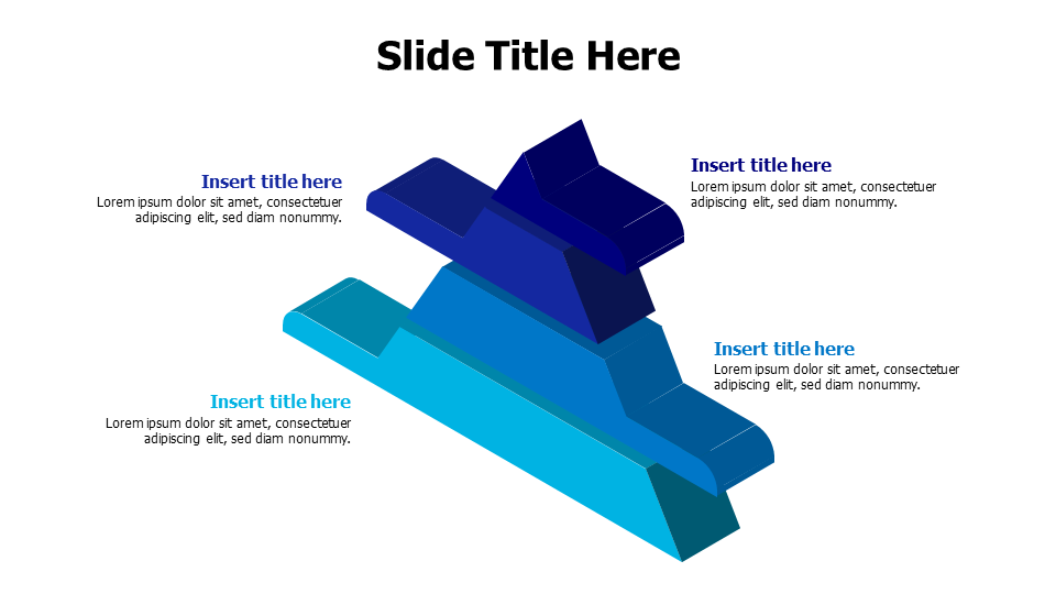 3 points divided prespective pyramid infographic-4933 PowerPoint Template