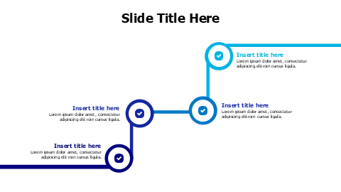 4 points colored lines with icons-8245 Infographics & Slides ...
