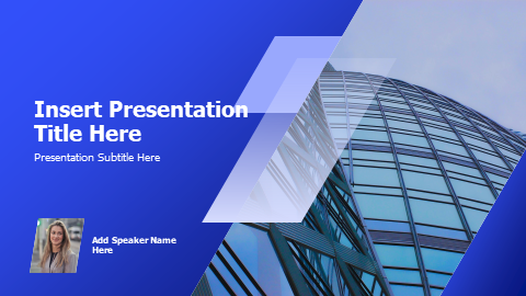 Corporate Glass Building Angular Cover Slide | PPT Design