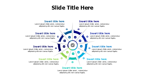 6 points round Inforgraphics & Slides