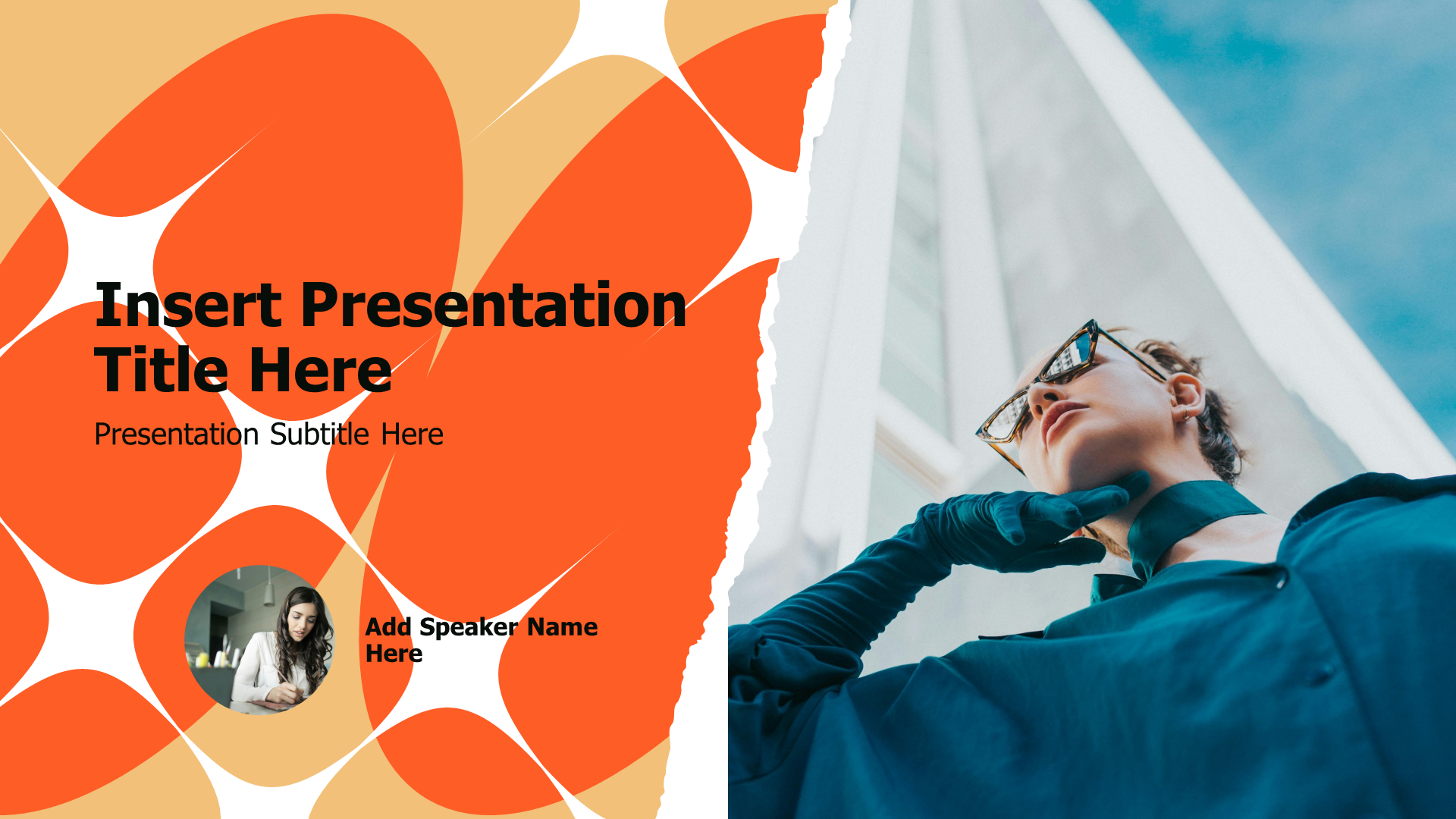 Circles themed cover design Inforgraphics & Slides