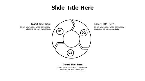 3 rounding outline arrows infographic with numbers-6103 Infographics ...