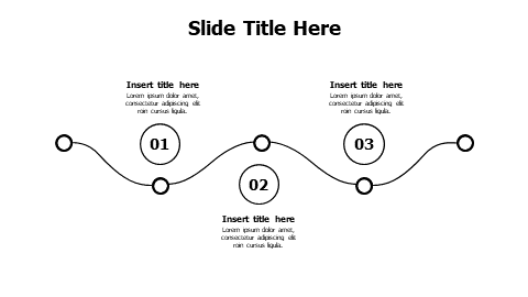 3 points zigzag curved line with doodle circles infographic-5802 ...