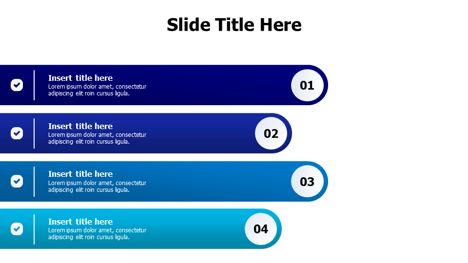 4 gradient stripes with icons infographic-4412 PowerPoint Template