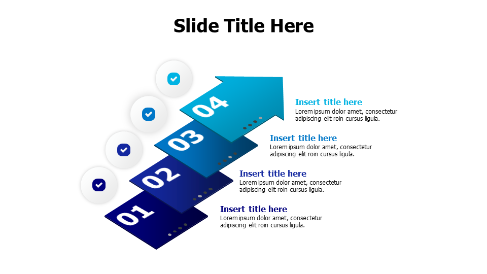 4 points 3D pyramid 9 Inforgraphics & Slides