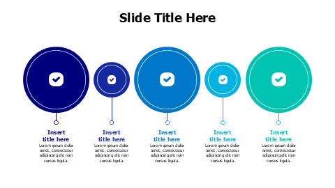 Five Stage Circular Milestone Timeline | PPT Design