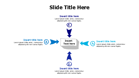 4 points cross doodle arrows infographic-8180 Infographics & Slides ...