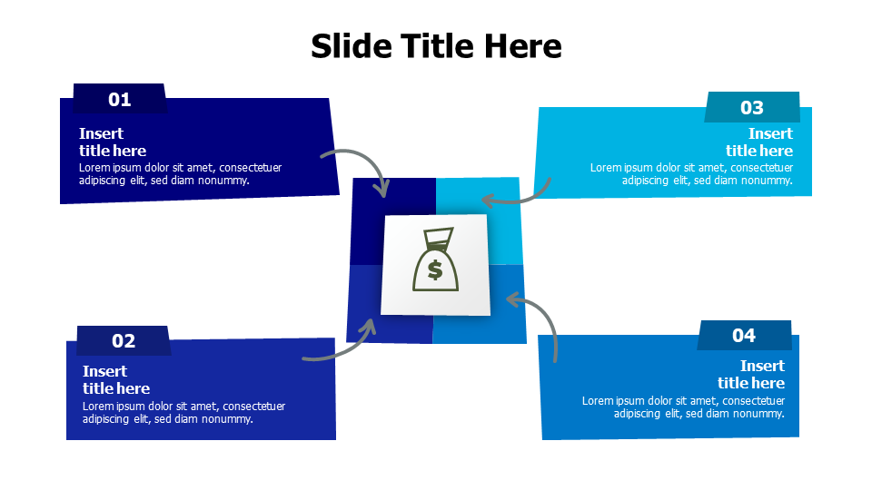7 points branching from a circle infographic Inforgraphics & Slides