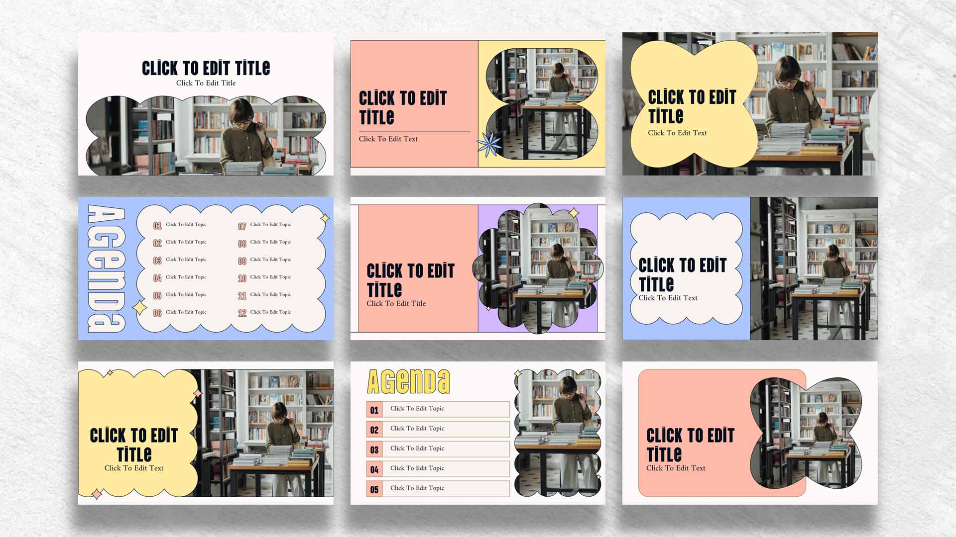 Curved Flow Theme PowerPoint Template