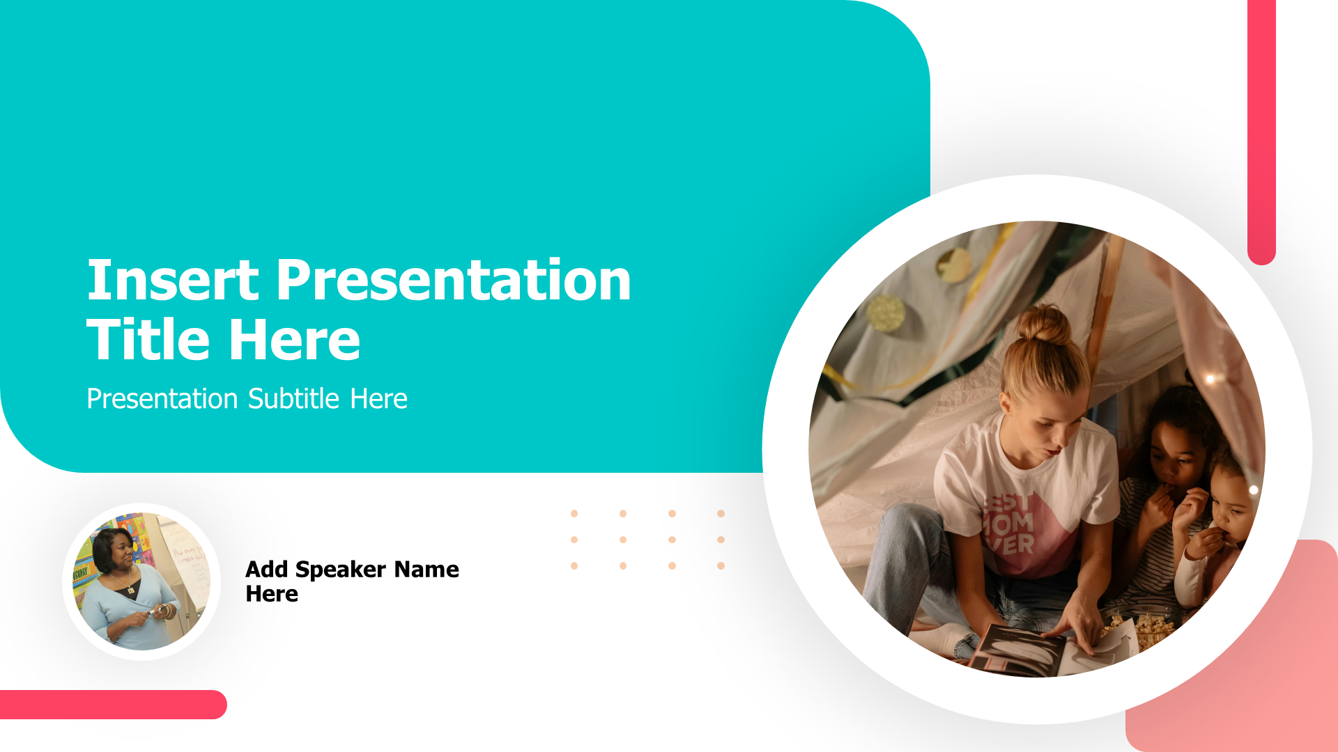 Circles themed cover design Inforgraphics & Slides