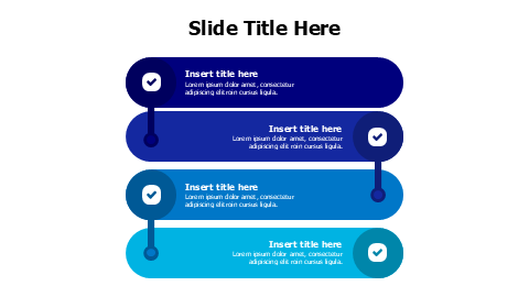 4 colored connected stripes infographic with icons-8242 PowerPoint Template