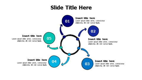 5 points rounded circle with doodle points infographic Inforgraphics ...