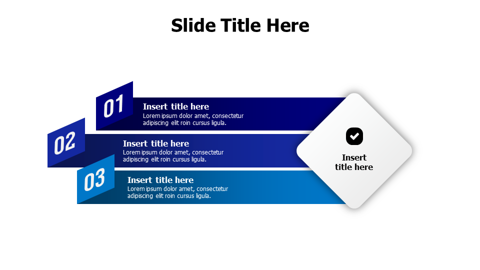 3 twisted stripes with numbering infographic Inforgraphics & Slides